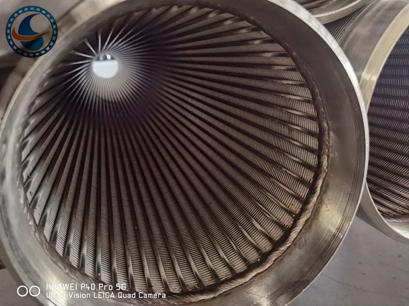 SS304 5.8m Rod Based Water Wire Screen Pipe 10" #20 Slot For Irrigation