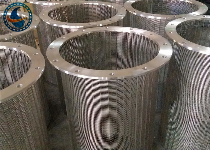Stainless Steel Vee Profile Wire Screen / Vee Wire Wrapped Screen Tube