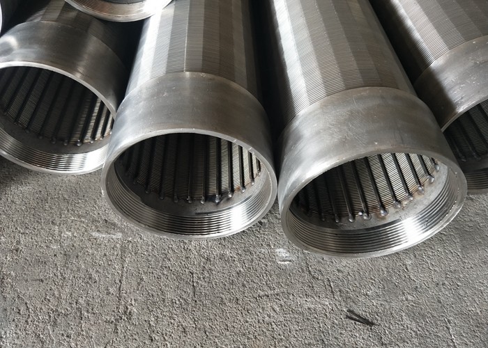 Johnson Type Water Well Screen , Rod Based Continuous Slot Screen Pipe