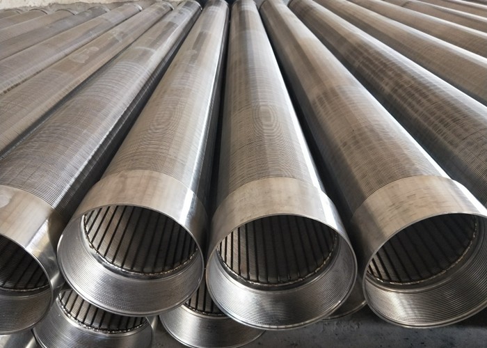 Continuous Slot Wedge Wire Screen Cylinders With Male / Female Thread ...