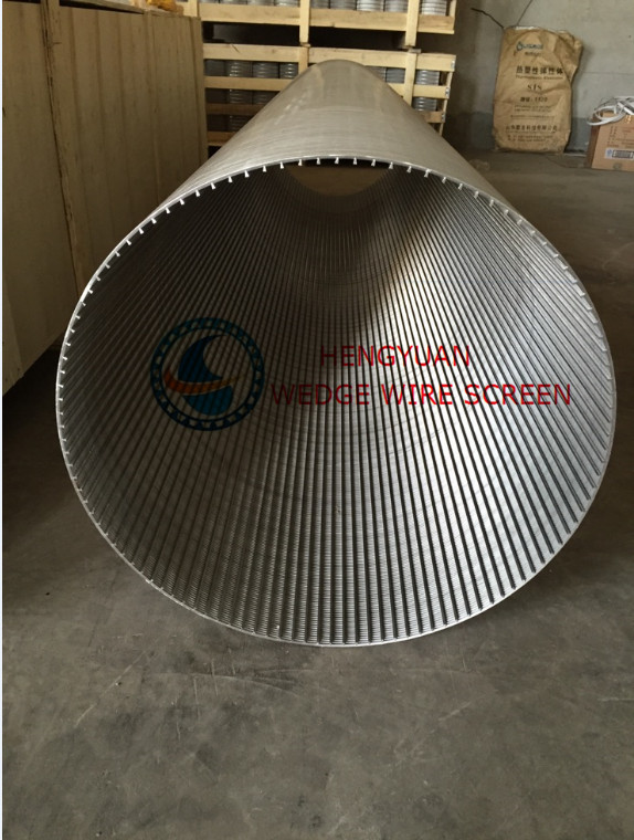 Long Using Life Wedge Wire Sieve Filters / Wedge Wire Screen Pipe Sieve ...