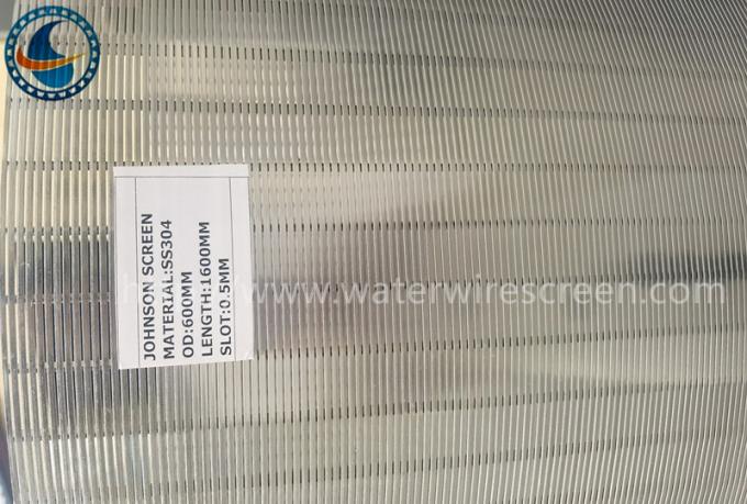 Stainless Steel 304 Johnson Wire Wrapped Screen 0.5mm Slot