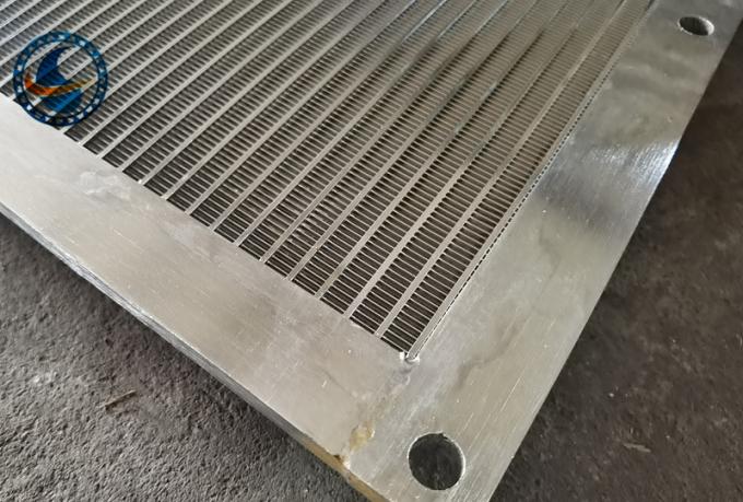 Duplex Steel 2507 Wedge Wire Panel Vee Shaped Flat Screen