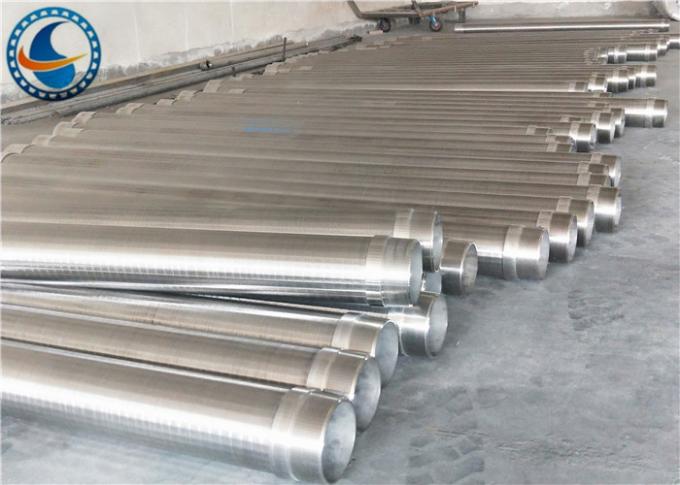 Stainless Steel 304 Continuous Slot Screen , Anti Corrosion Vee Wire Screen