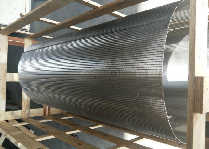 Durable Stainless Steel Wire Mesh Drum 600 Mm Length 1.0 Mm Slot Size